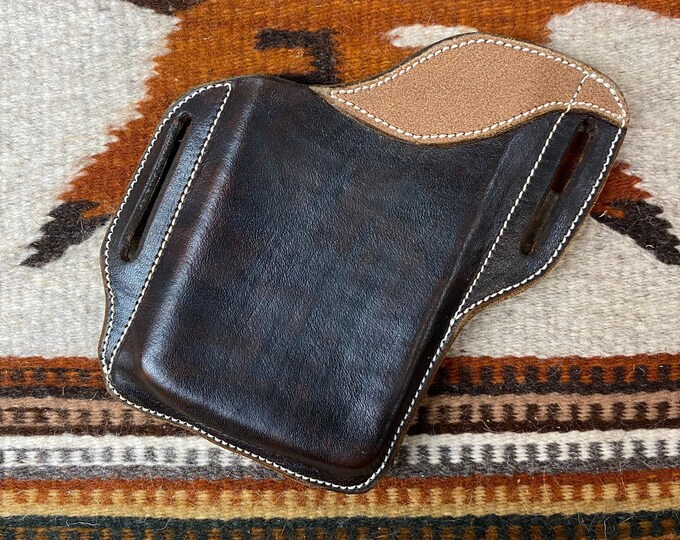 Handmade Leather Smartphone Holster Cell Phone Holster With - Etsy