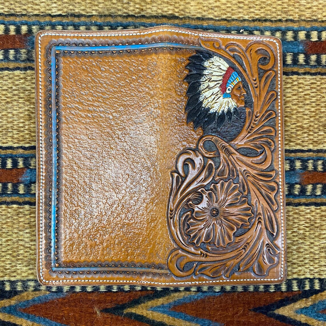 Indian Head Checkbook Genuine Leather Checkbook Cover - Etsy
