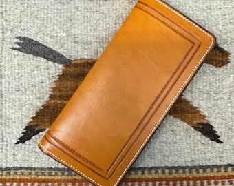Indian Head Checkbook, Genuine Leather Checkbook Cover, Trappers Wallet ...