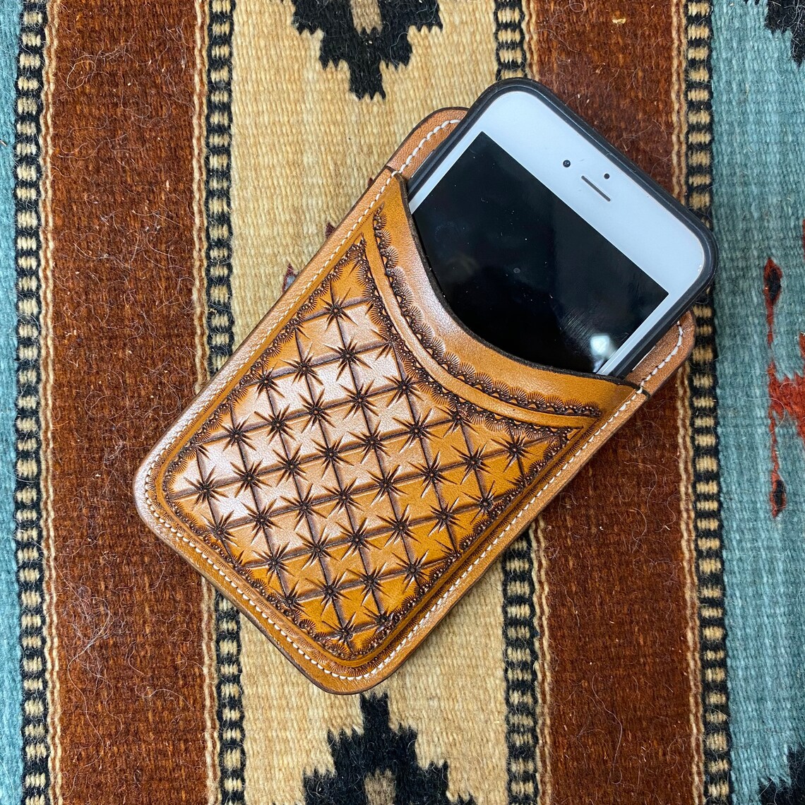 Handmade Leather Smartphone Holster Cell Phone Holster With - Etsy
