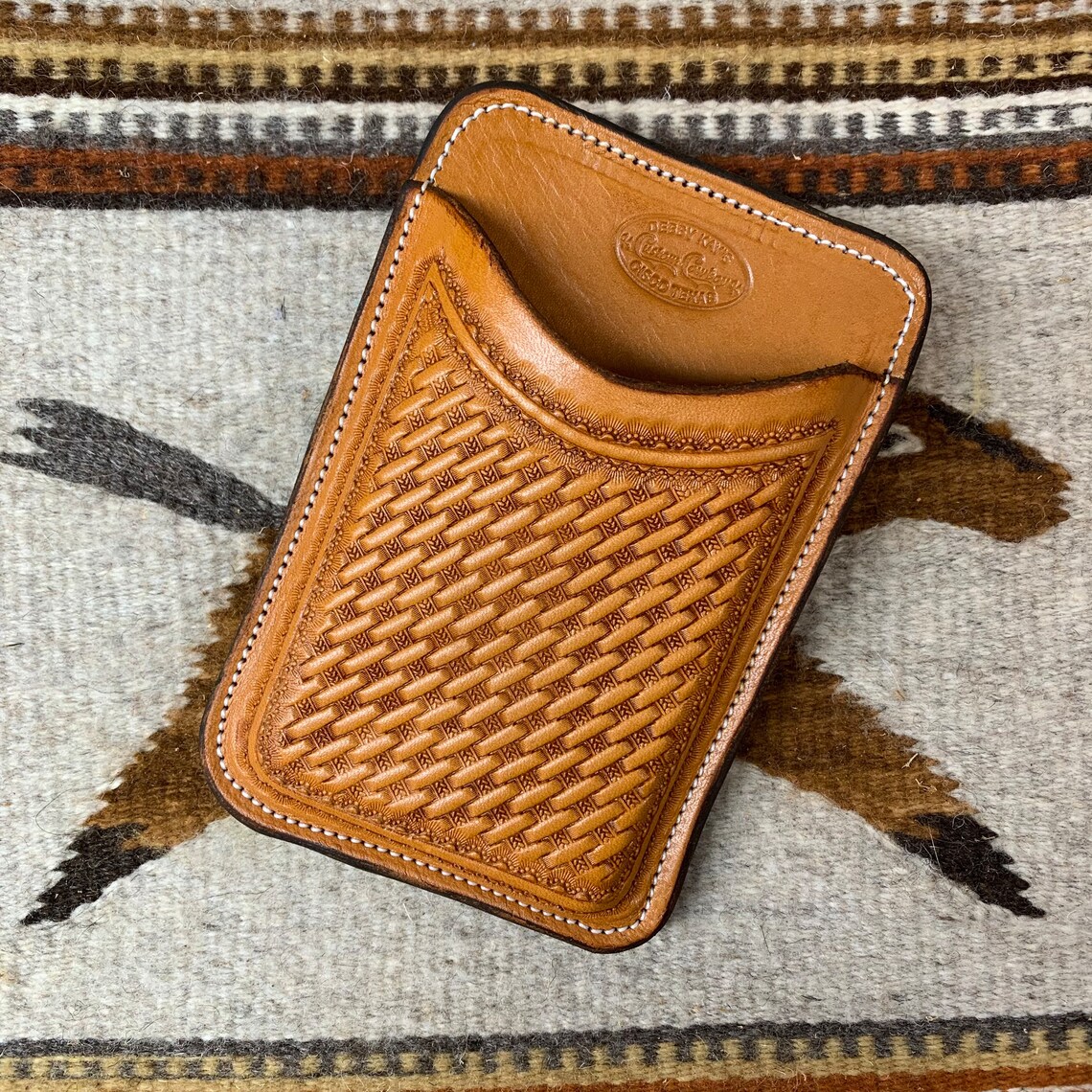Handmade Leather Smartphone Holster, Cell Phone Holster With Belt Clip ...
