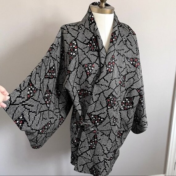 Textured Haori - Black Haori - Haori Cardigan for Wom… - Gem