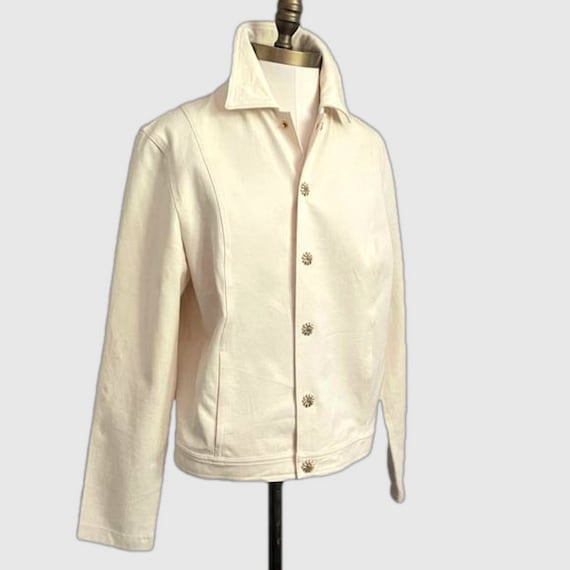 Vintage St John Minimalist Boxy Denim Style Jacket - … - Gem