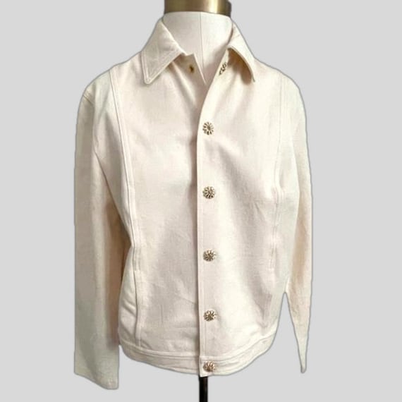 Vintage St John Minimalist Boxy Denim Style Jacket - … - Gem