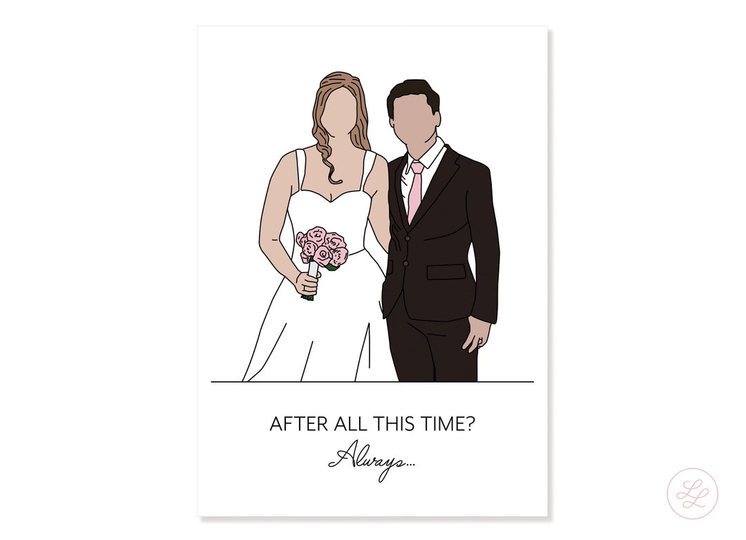 Custom Wedding Portrait, 1st Anniversary, Couple Illustration ...
