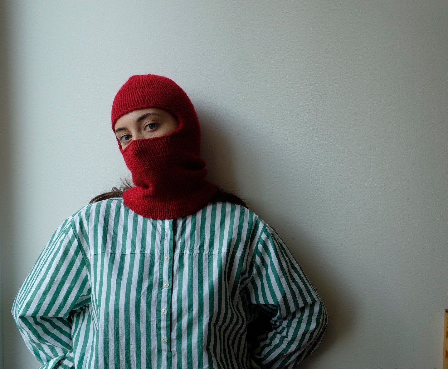 Face mask Wool balaclava hat winter full face mask for | Etsy