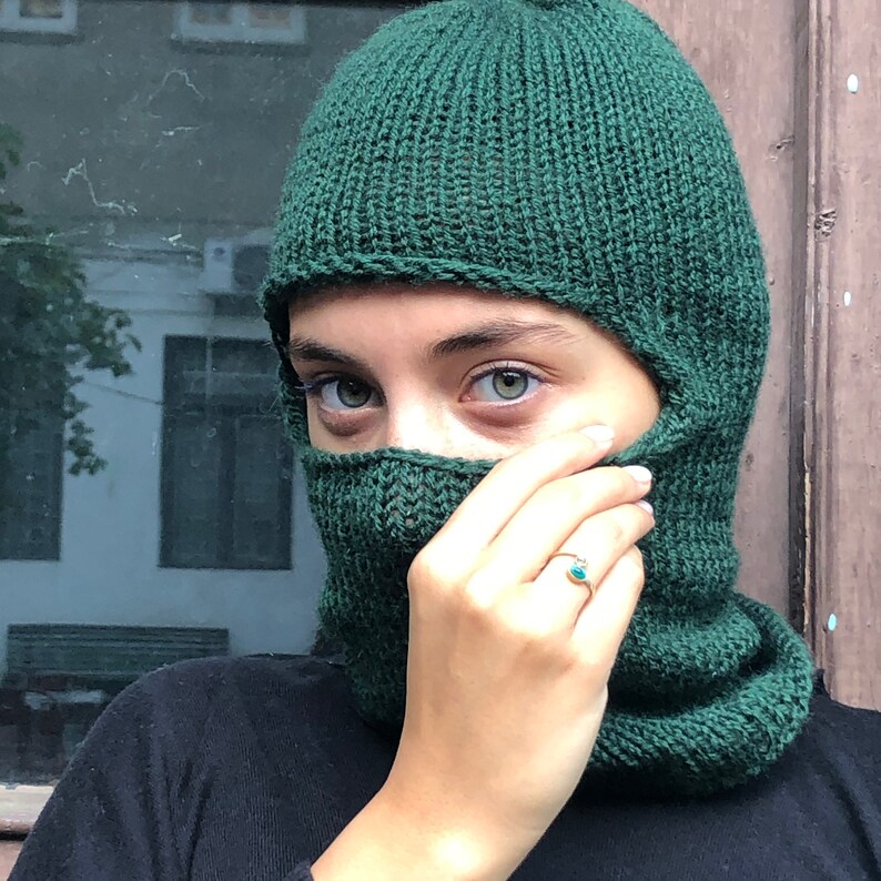 Helmet for hat winter hat full face mask handmade mask | Etsy