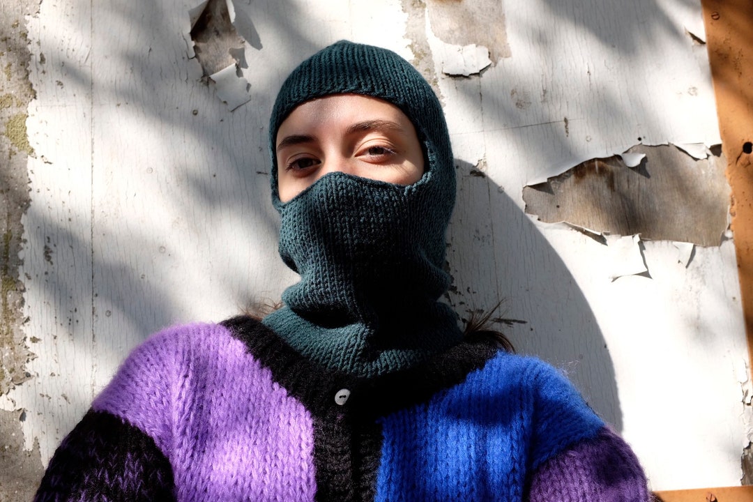 Helmet for Hat, Winter Hat, Full Face Mask, Handmade Mask, Mask as Gift ...