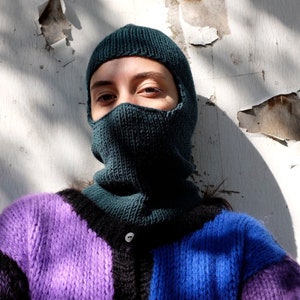 Helmet for Hat, Winter Hat, Full Face Mask, Handmade Mask, Mask as Gift ...