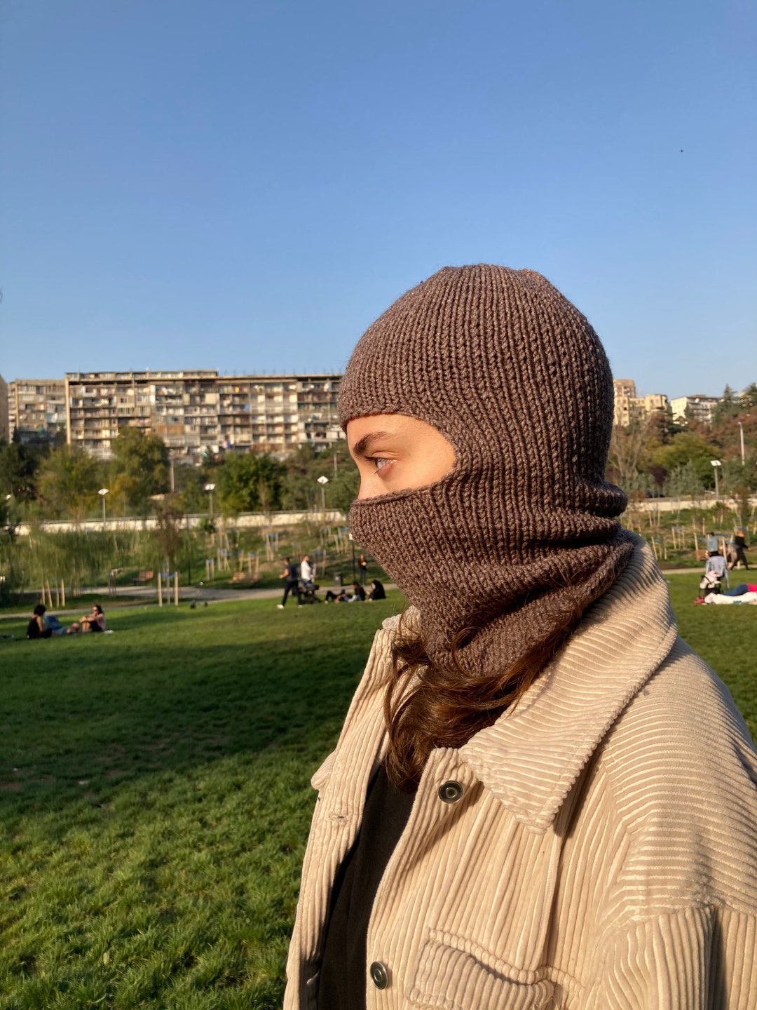 Ski Mask, Wool Balaclava Hat, Winter Full Face Mask for Women, Ski Mask ...