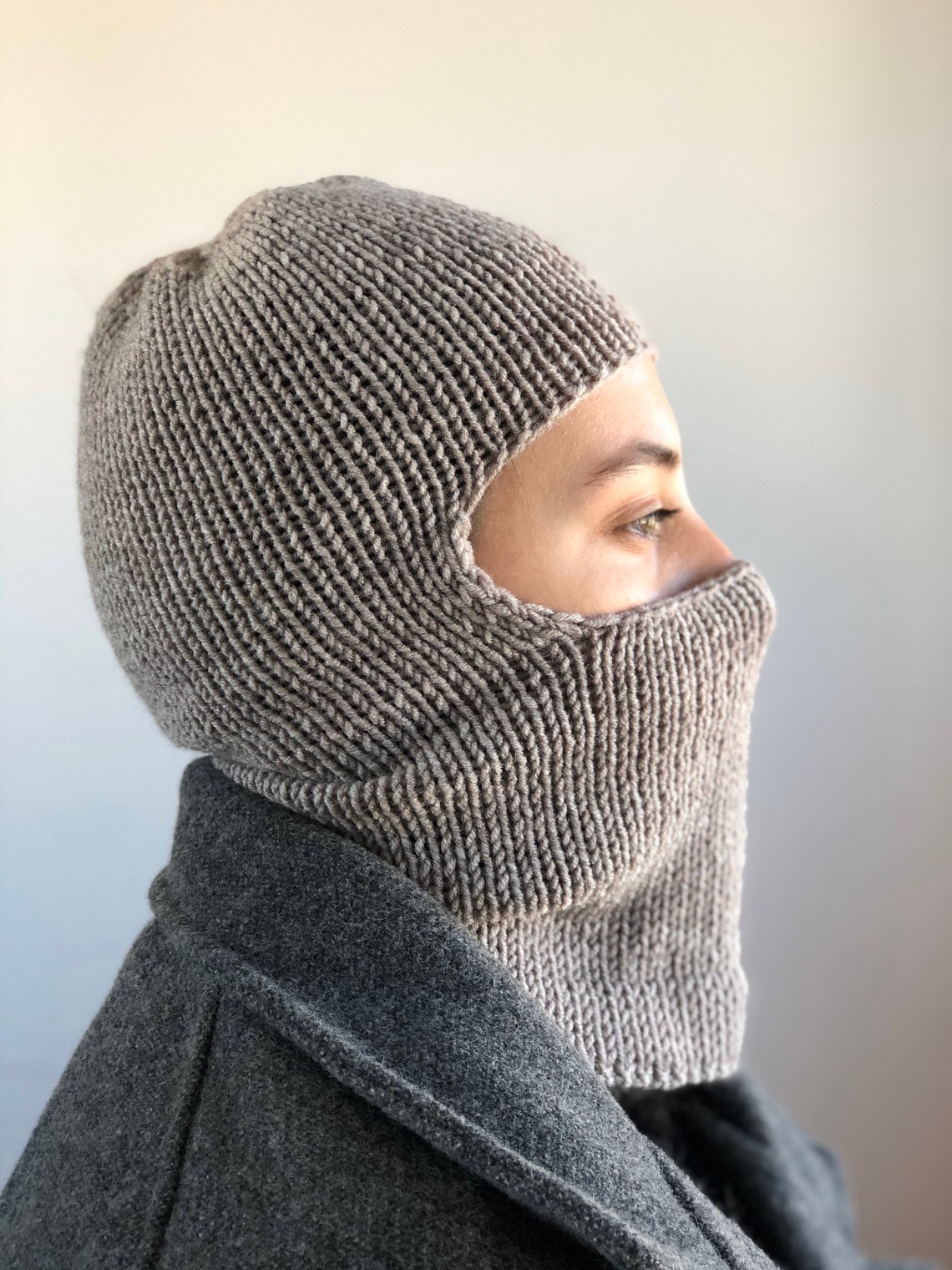 Ski Mask Wool Balaclava Hat Winter Full Face Mask for Women - Etsy