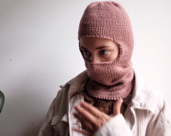Ski Mask Wool Balaclava Hat Winter Full Face Mask for Women | Etsy