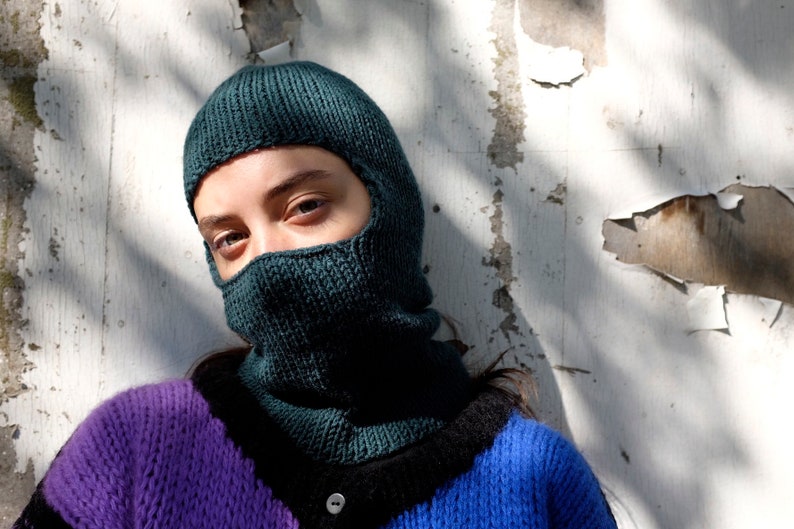 Helmet for hat winter hat full face mask handmade mask | Etsy