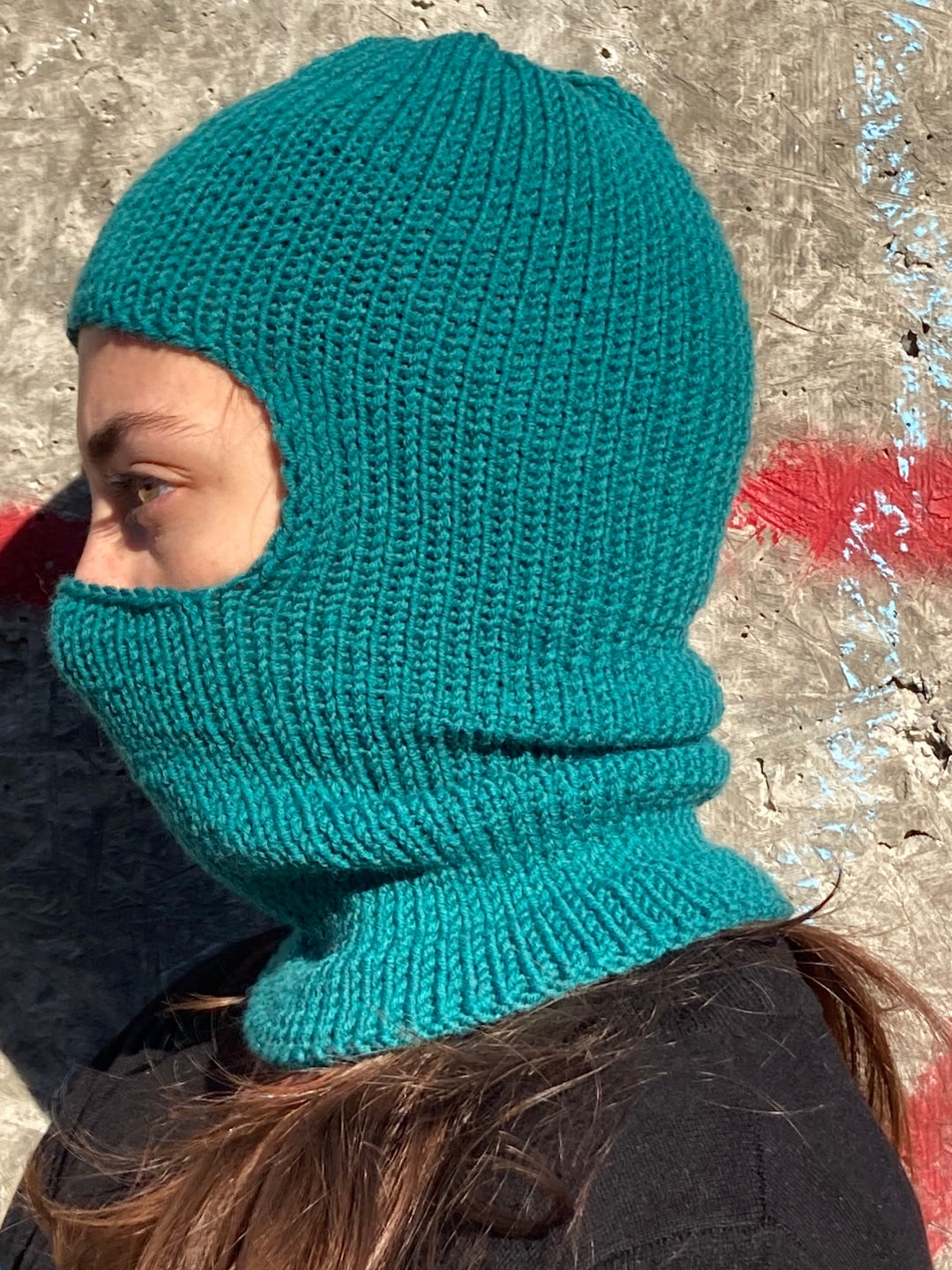 Face Mask, Wool Balaclava Hat, Winter Full Face Mask for Women, Ski ...