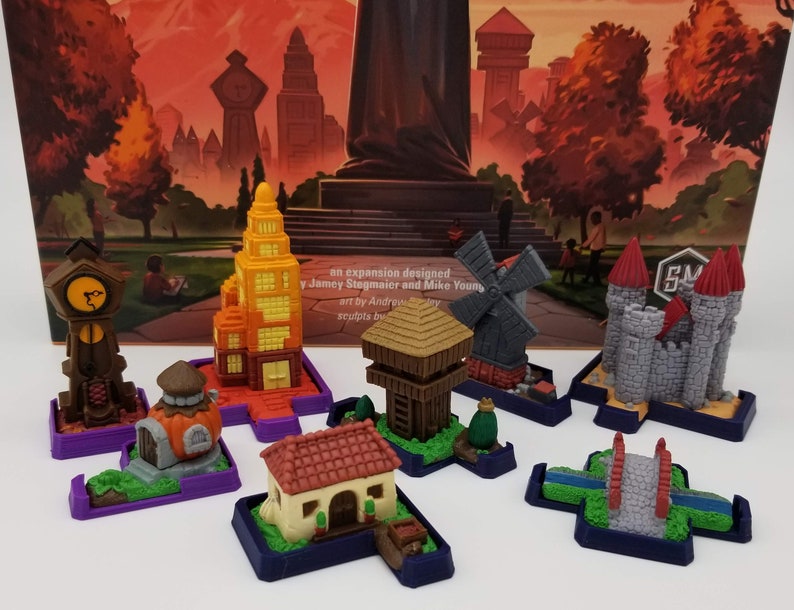 Snap on Bases for Landmarks in Tapestry - Base Game AND BOTH Expansions ...