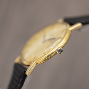 Sarcar Genève Vintage 18k Yellow Gold Men's Dress Watch Swiss Made Freshly Serviced Wedding ...