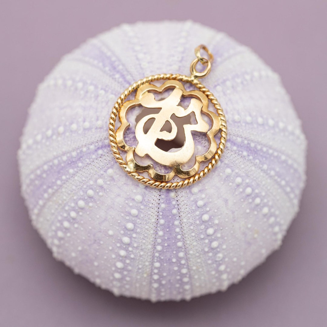 18K Solid Gold Number 13 Good Luck Charm - Italian Love Token - Vintage ...