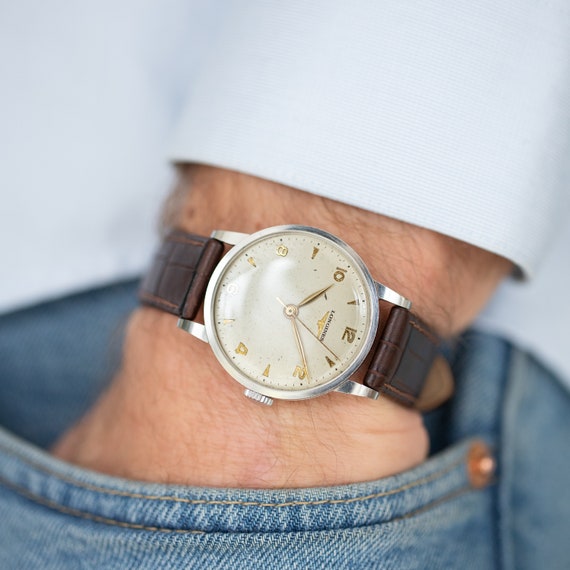 Longines Vintage 1950s Manual Wind Men's Watch - Swis… - Gem Longines Vintage 1950s Manual Wind Men's Watch - Swis… - Gem