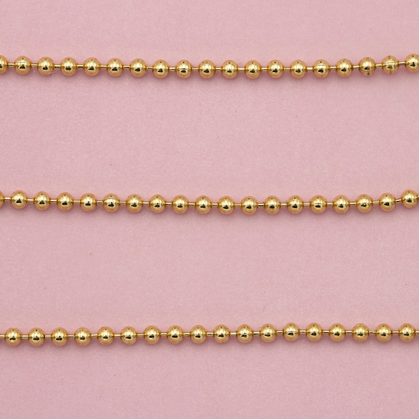 Gold Ball Chain - Etsy UK