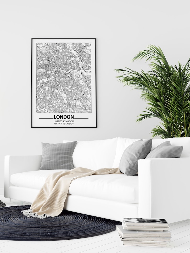 Custom City Map Map Poster Map Print Custom Map Poster - Etsy