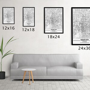 Custom City Map Map Poster Map Print Custom Map Poster - Etsy
