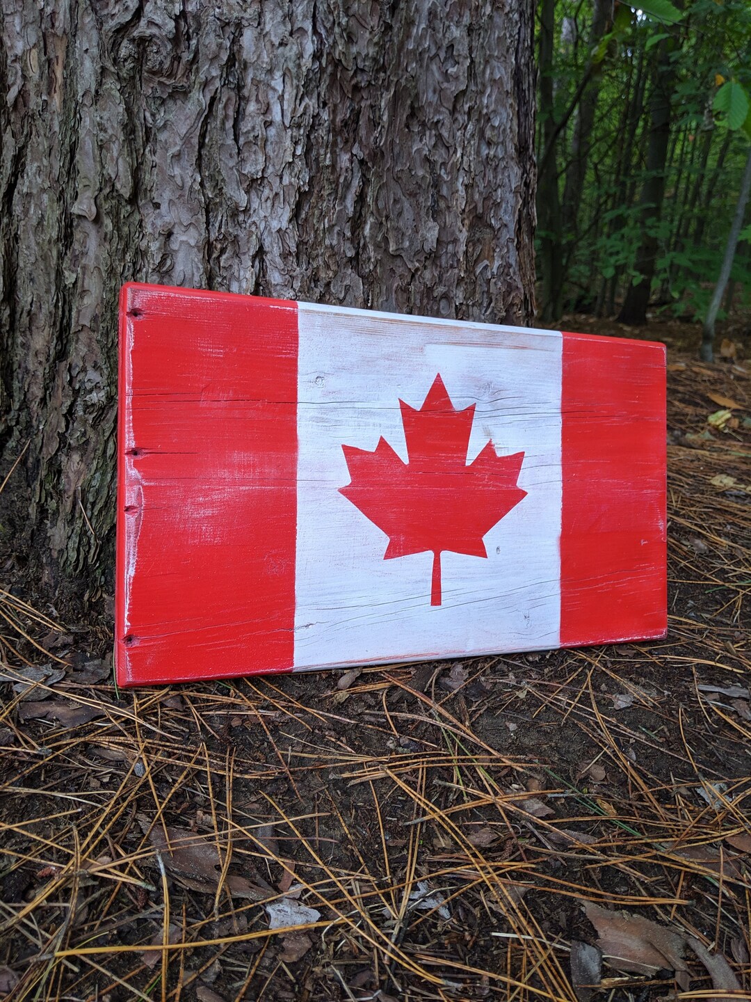 Rustic Canada Flag Made From Reclaimed Wood - Etsy
