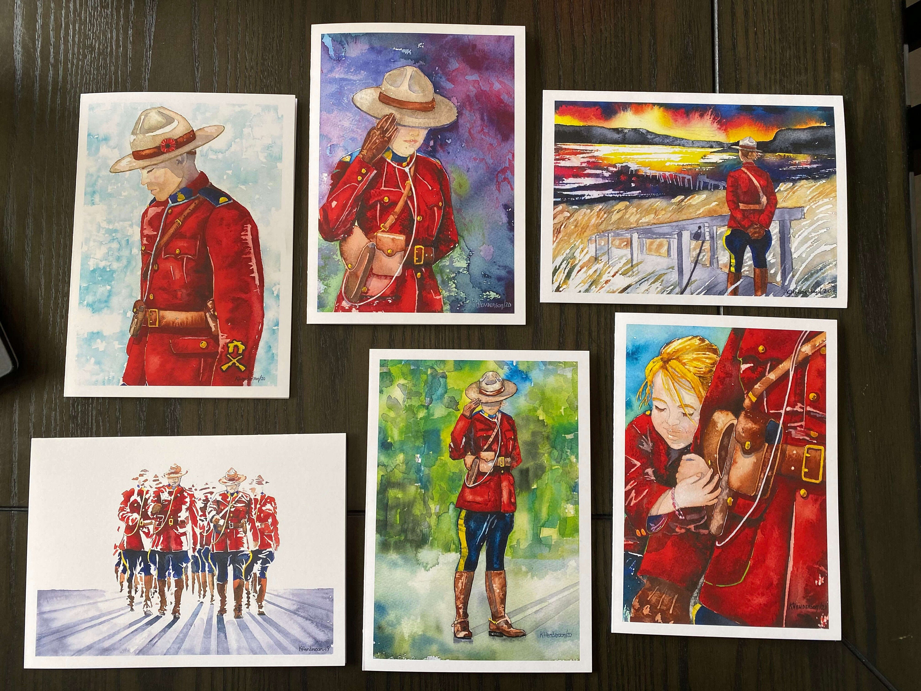 RCMP Greeting Card With Female Officer in Stetson Uniform. Mix - Etsy