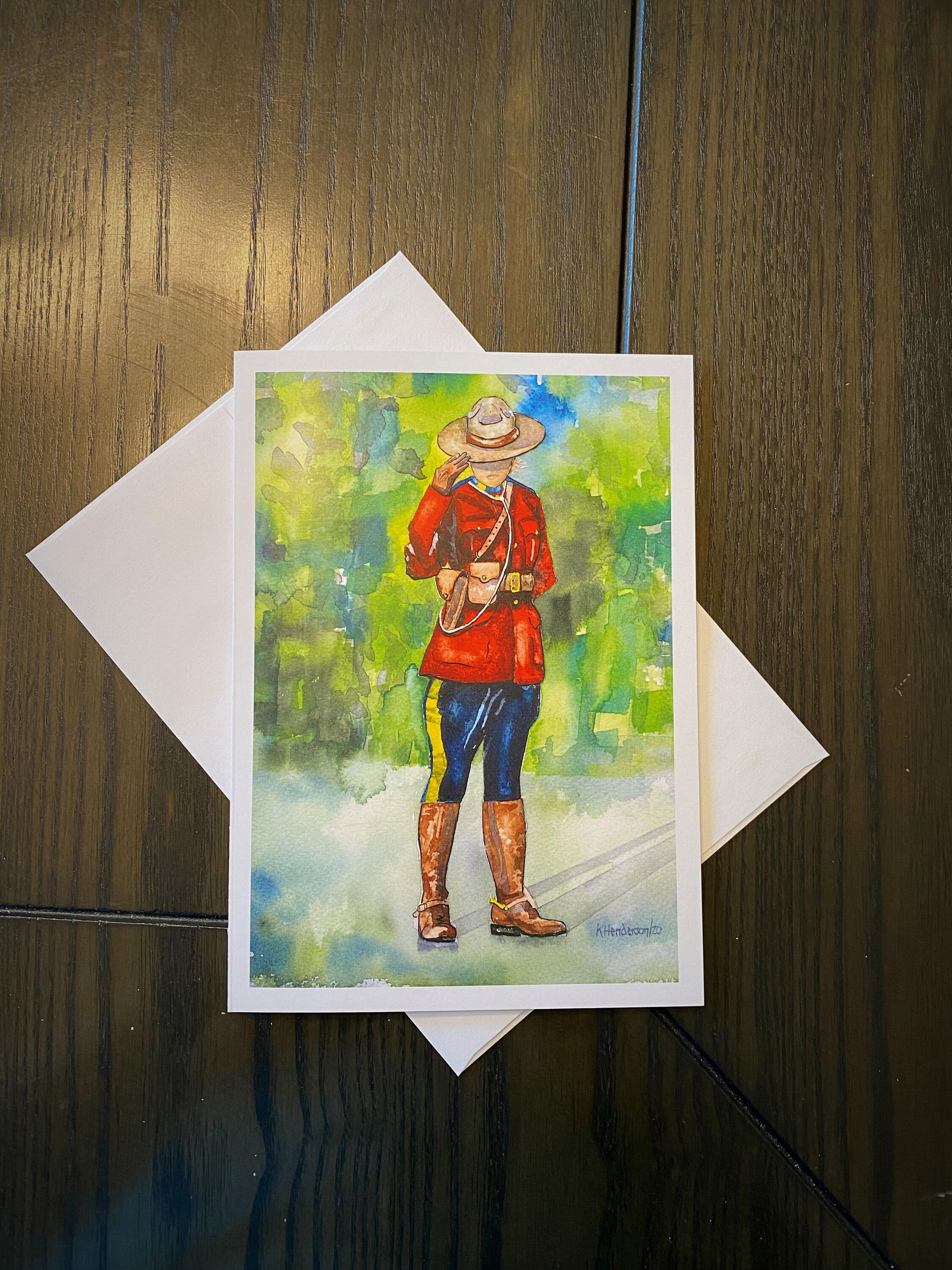 RCMP Greeting Card With Female Officer in Stetson Uniform. Mix - Etsy