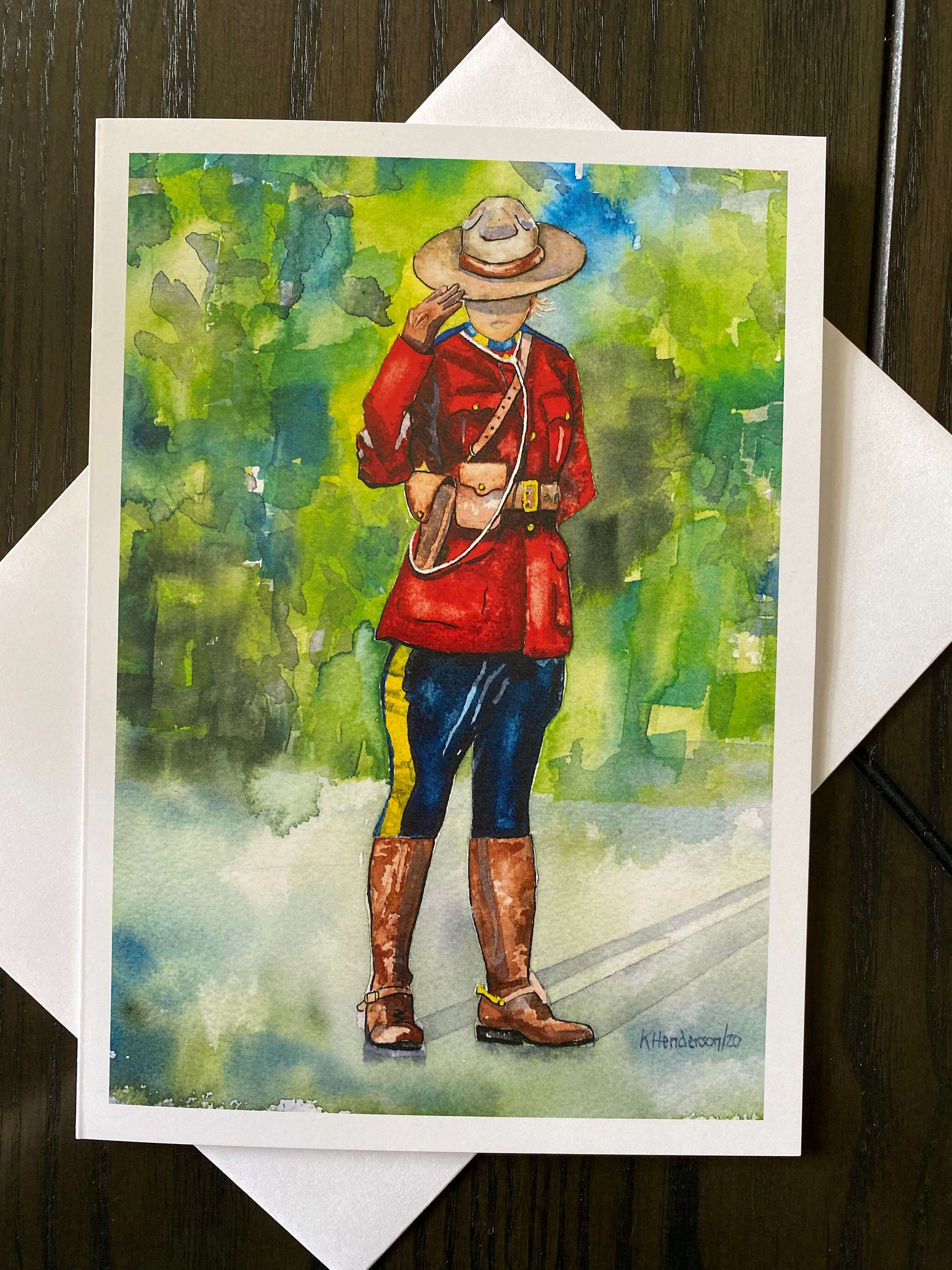 RCMP Greeting Card With Female Officer in Stetson Uniform. Mix - Etsy