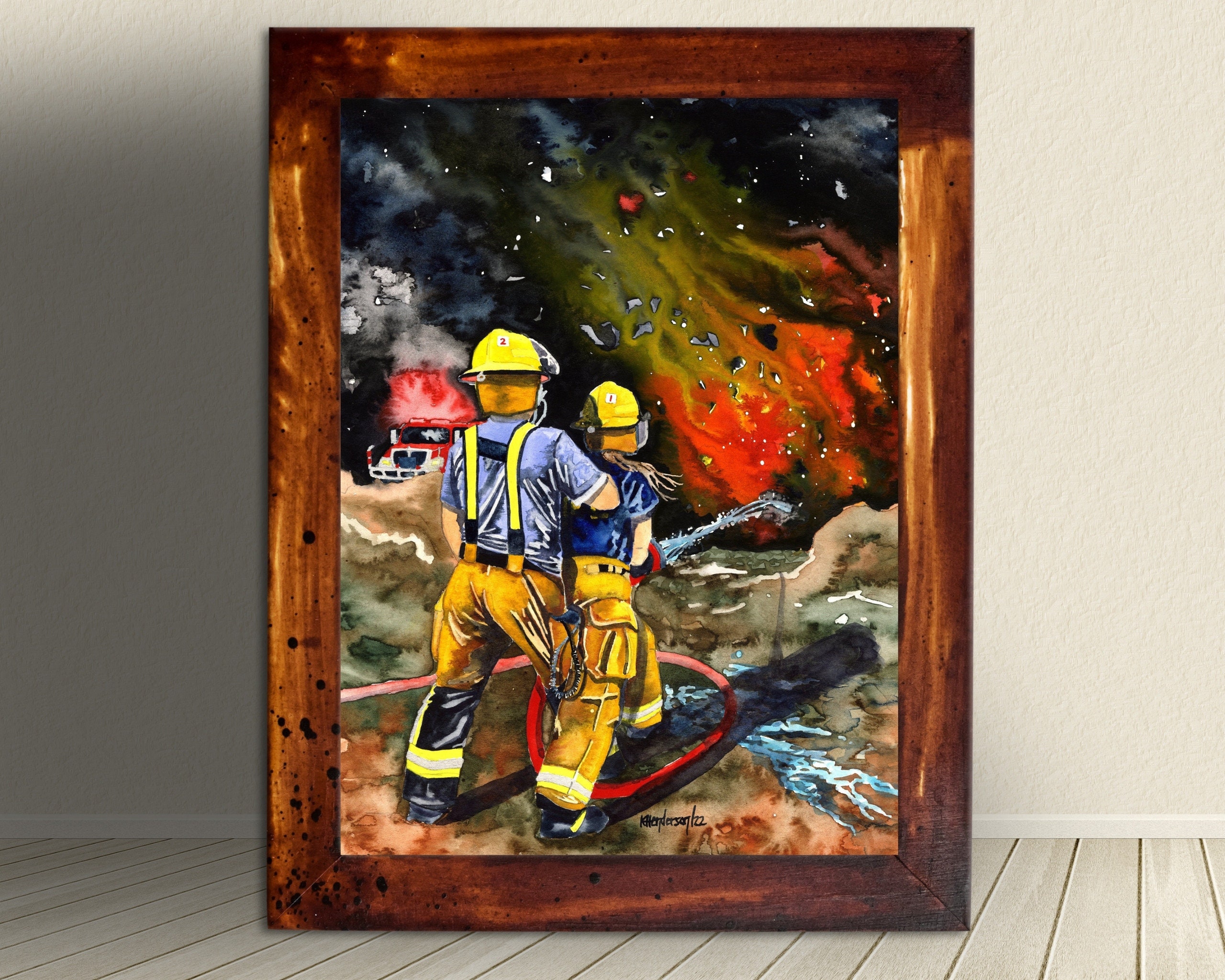 Firefighter Painting