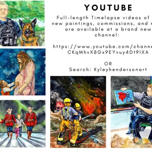 Rcmp Print: "a Hero V" Watercolor Limited Edition Prints of a Female ...