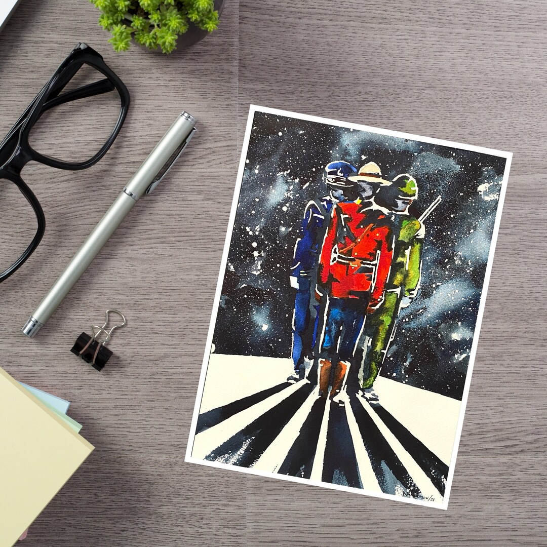 Rcmp Card: "generations" Watercolor Painting With CBSA Officer, RCMP ...
