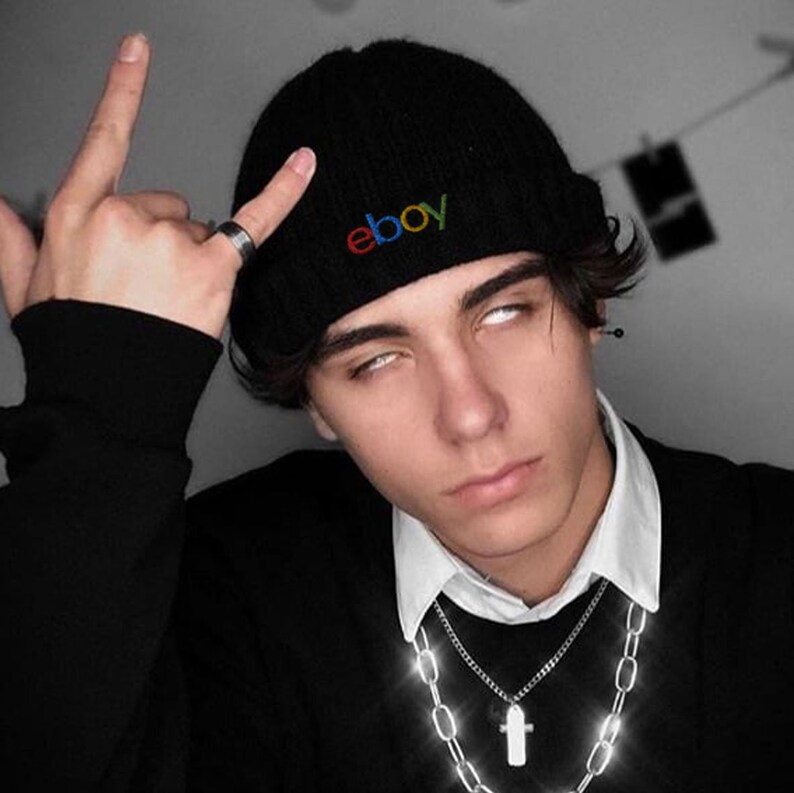 Eboy Beanie funny eboy meme eboy design lilhuddy beanie | Etsy