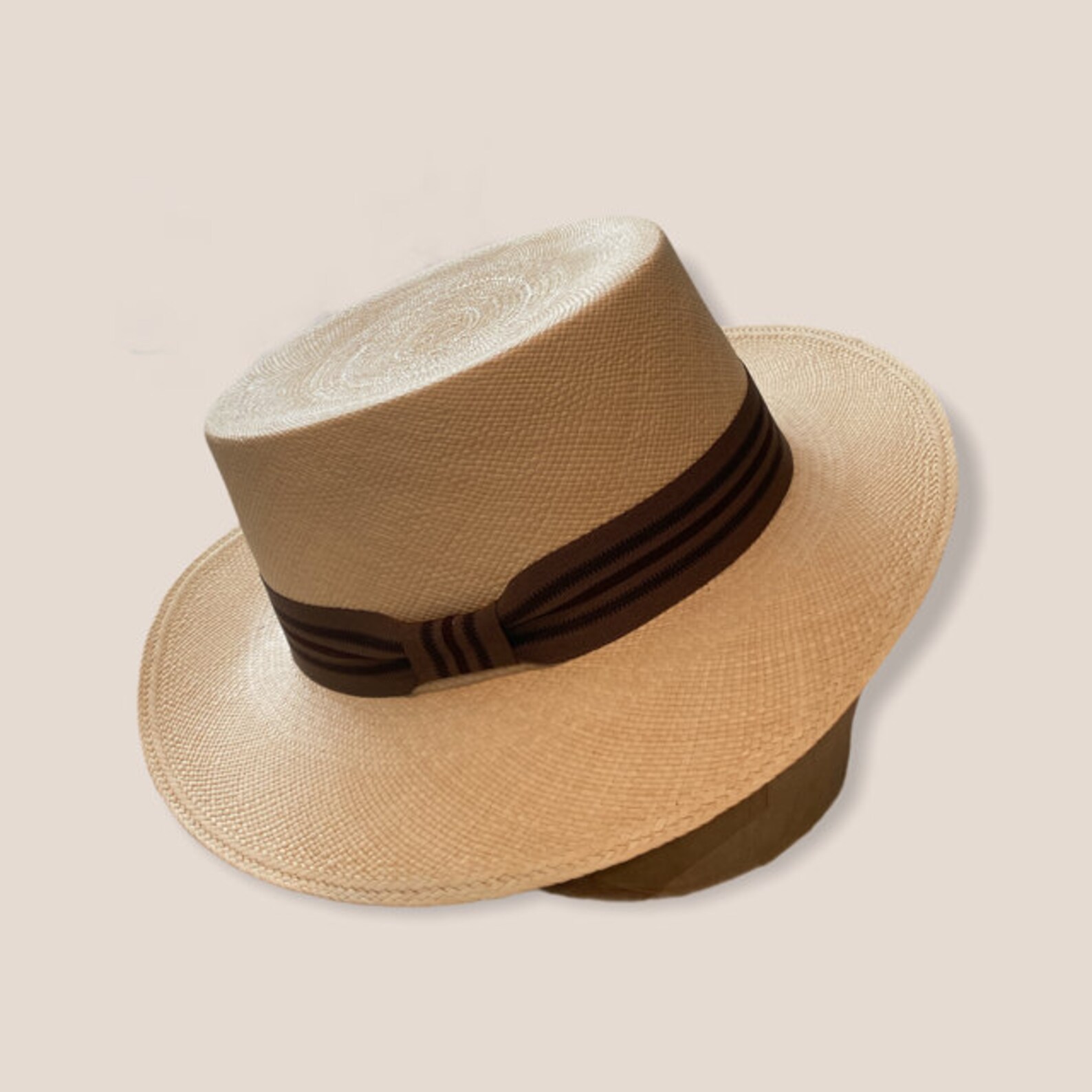 Authentic Handmade Panama Hat Size Large Color Natural-cordovez Style ...