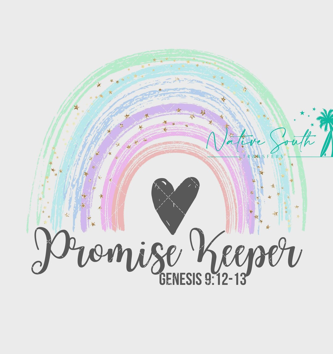 Promise Keeper Rainbow DTF Print: Ready to Press Transfer - Etsy