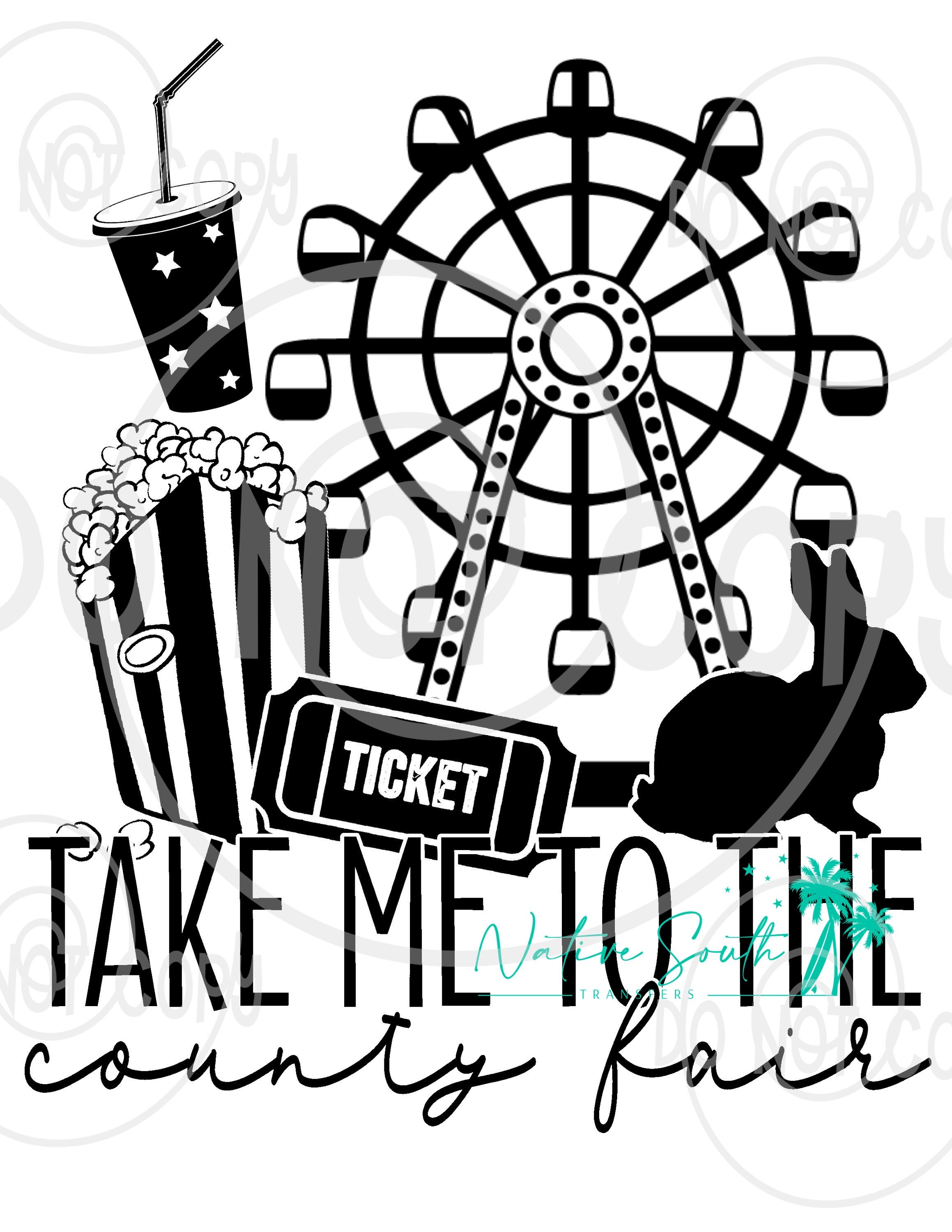 County Fair Clip Art Black And White