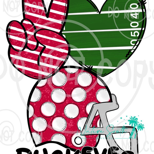 Peace Love Buckeyes Svg - Etsy