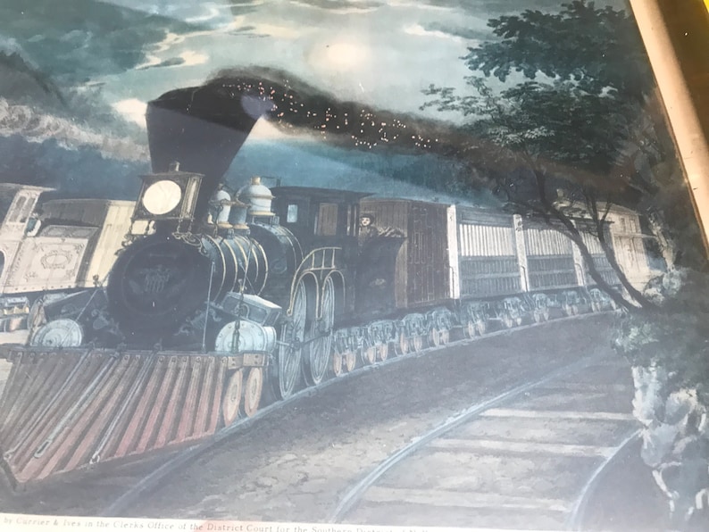 Authentic the lightning Express Trains. leaving the Junction. Frances ...