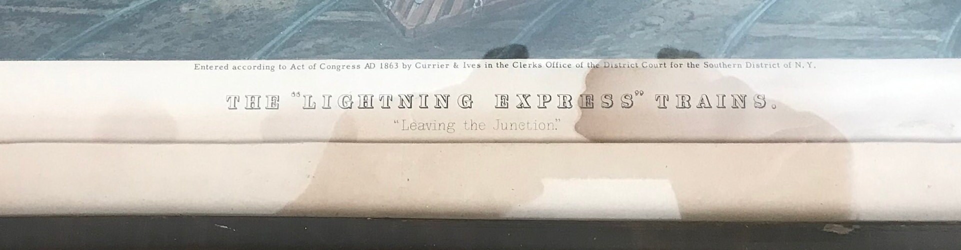 Authentic - the "lightning Express" Trains. "leaving the Junction ...