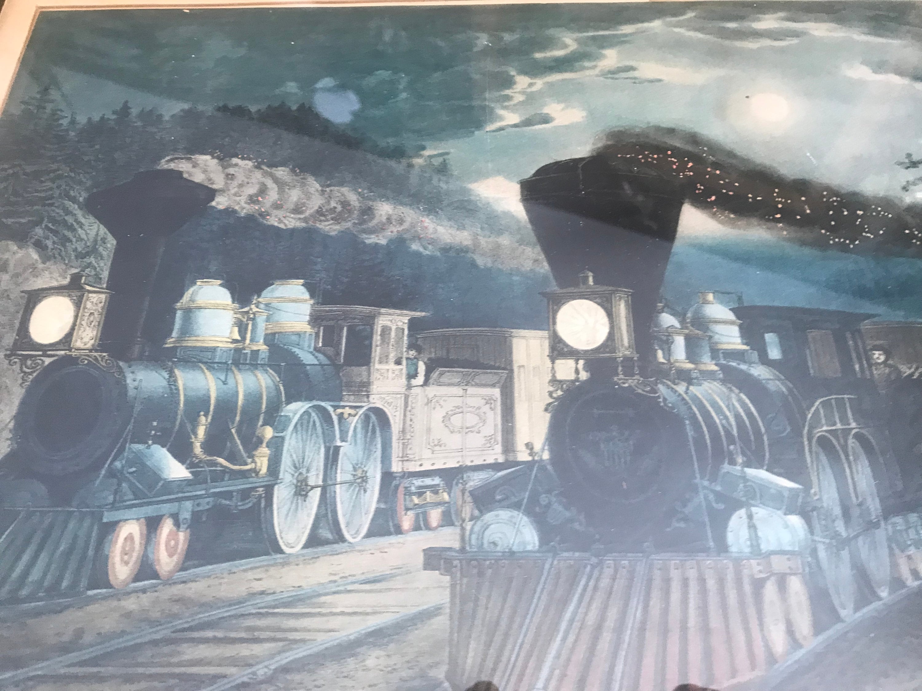 Authentic the lightning Express Trains. leaving the Junction. Frances ...