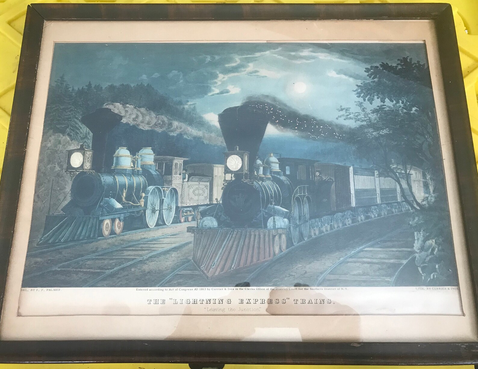 Authentic the lightning Express Trains. leaving the Junction. Frances ...