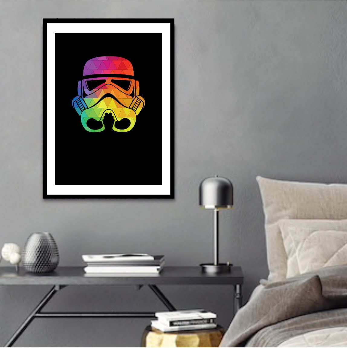 Rainbow Stormtrooper Helmet Star Wars Digital Download - Etsy