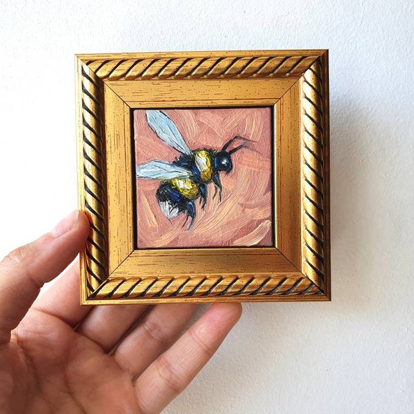 Bee Painting - Etsy