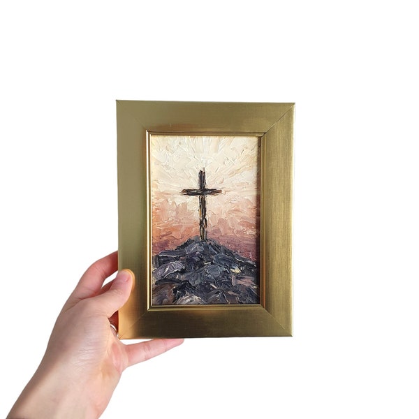 Easter Cross Painting - Etsy
