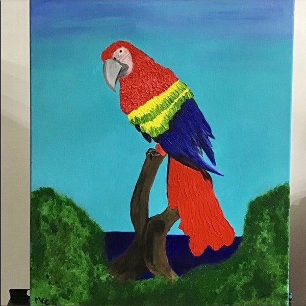 Parrot Painting - Etsy