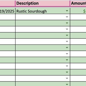 2025 Bakery Income Expense Spreadsheet for Cottage Bakers – Instant ...