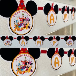 Disney Birthday Banner Disney Decoration Disney Banner - Etsy