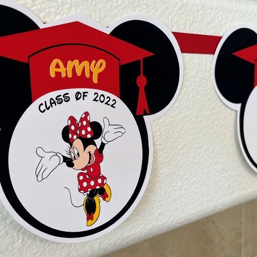 Disney Graduation Banner Graduation Disney Decoration | Etsy