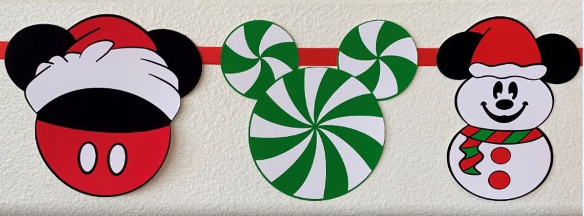 Disney Holiday Banner | Mickey Christmas Decoration | Disney Christmas ...