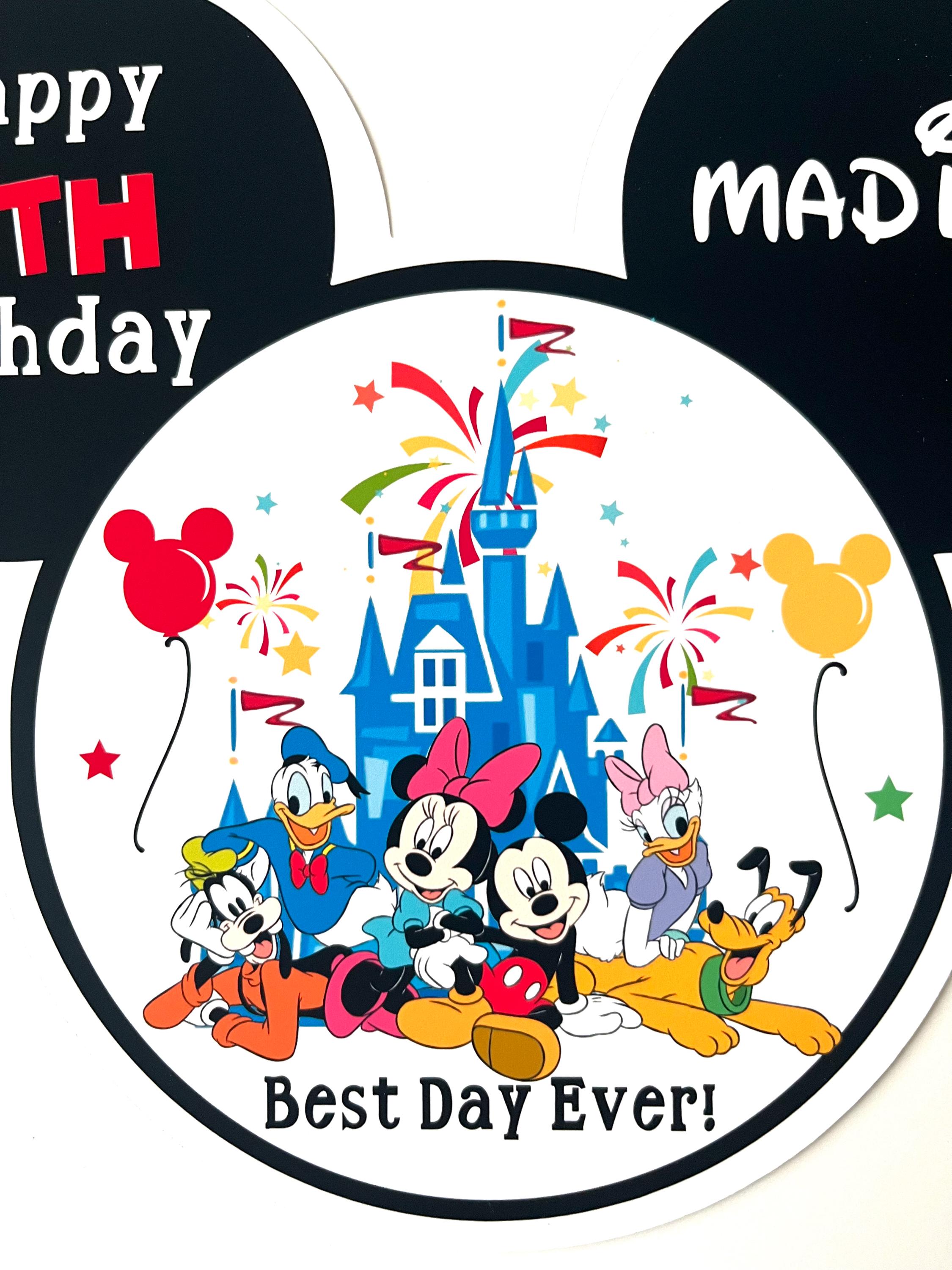 4 Disney Birthday Decorations / Disney Party / Disney Window and Wall ...